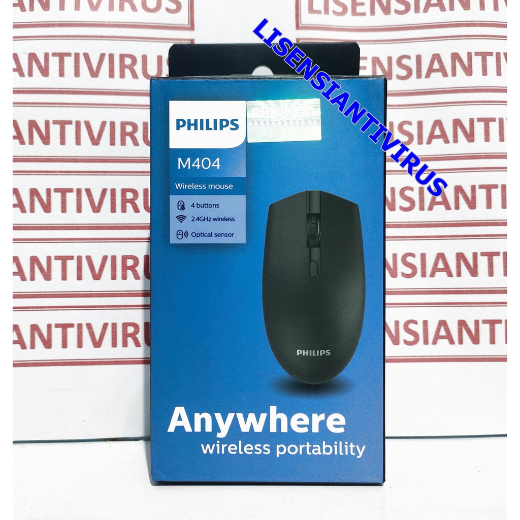 Jual Philips M404 PH-SPK7404 2.4GHz Wireless Mouse Optical Sensor ...