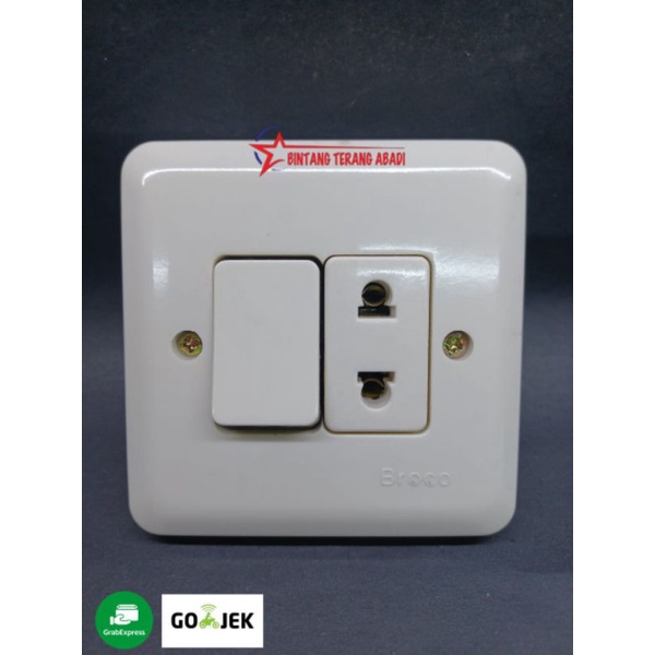 Jual BROCO SWITCH DAN STOP KONTAK INBOW 525361 CREAM | Shopee Indonesia