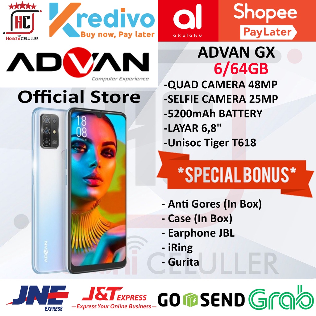 Jual Advan GX 6/64GB Garansi Resmi Advan Indonesia | Shopee Indonesia