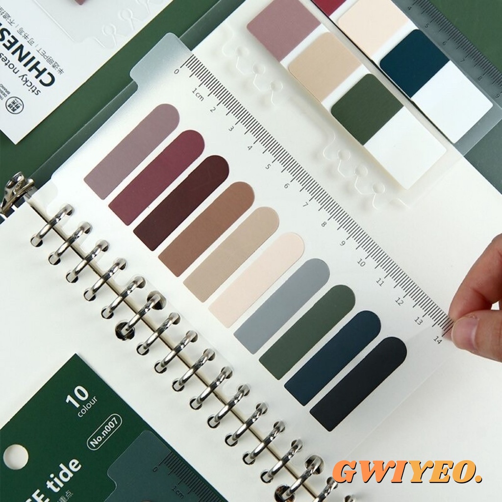 Jual Binder Sticky Notes Pastel Aesthetic Writable Transparan Tahan Air ...