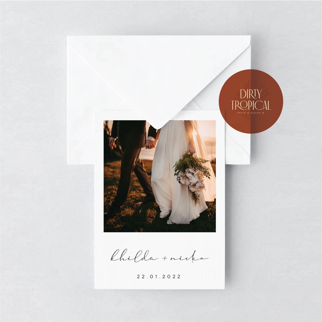 Jual Undangan Rustic, Wedding Invitation, Greenery Invitation, Rustic ...