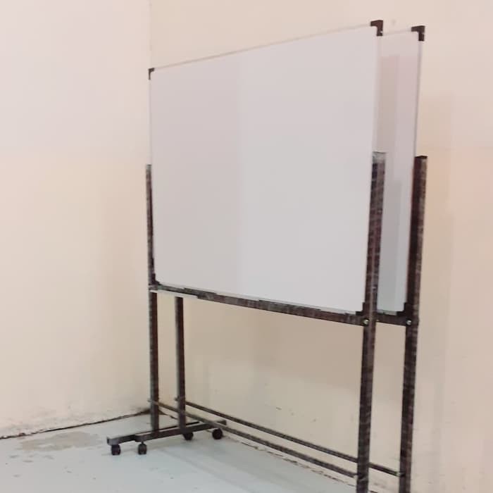 Jual whiteboard stand roda 1m × 150 Cm | Shopee Indonesia