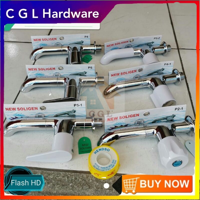 Jual Kran Air pvc crome nikel SOLIGEN varian tipe unik 1/2" (free seal ...