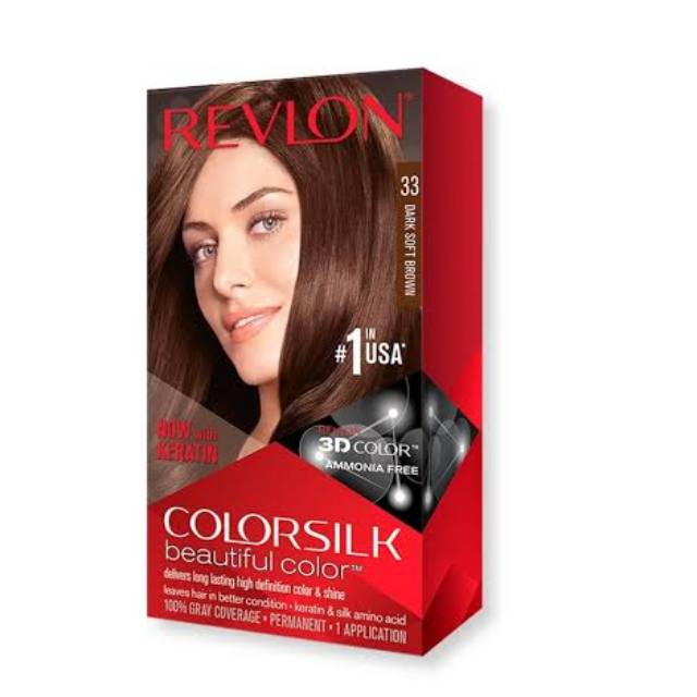 Jual Revlon Colorsilk No 33 Dark Soft Brown | Shopee Indonesia