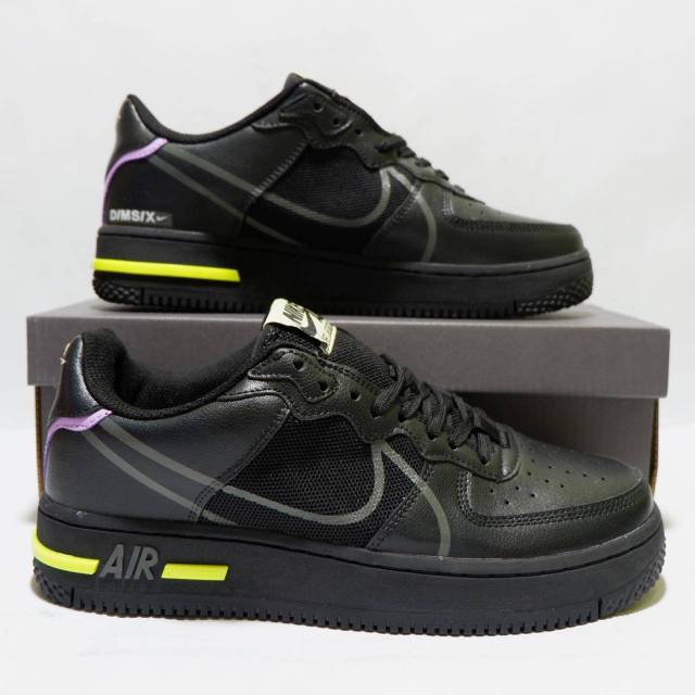 Jual Sepatu Nike air force 1 react black | Shopee Indonesia