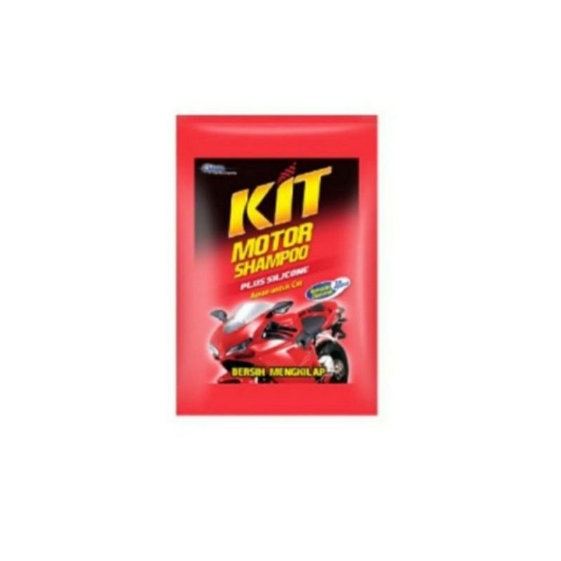 Jual Kit Motor Shampoo Plus Silicone Sachet merah 30ml Kemasan Ekonomis ...