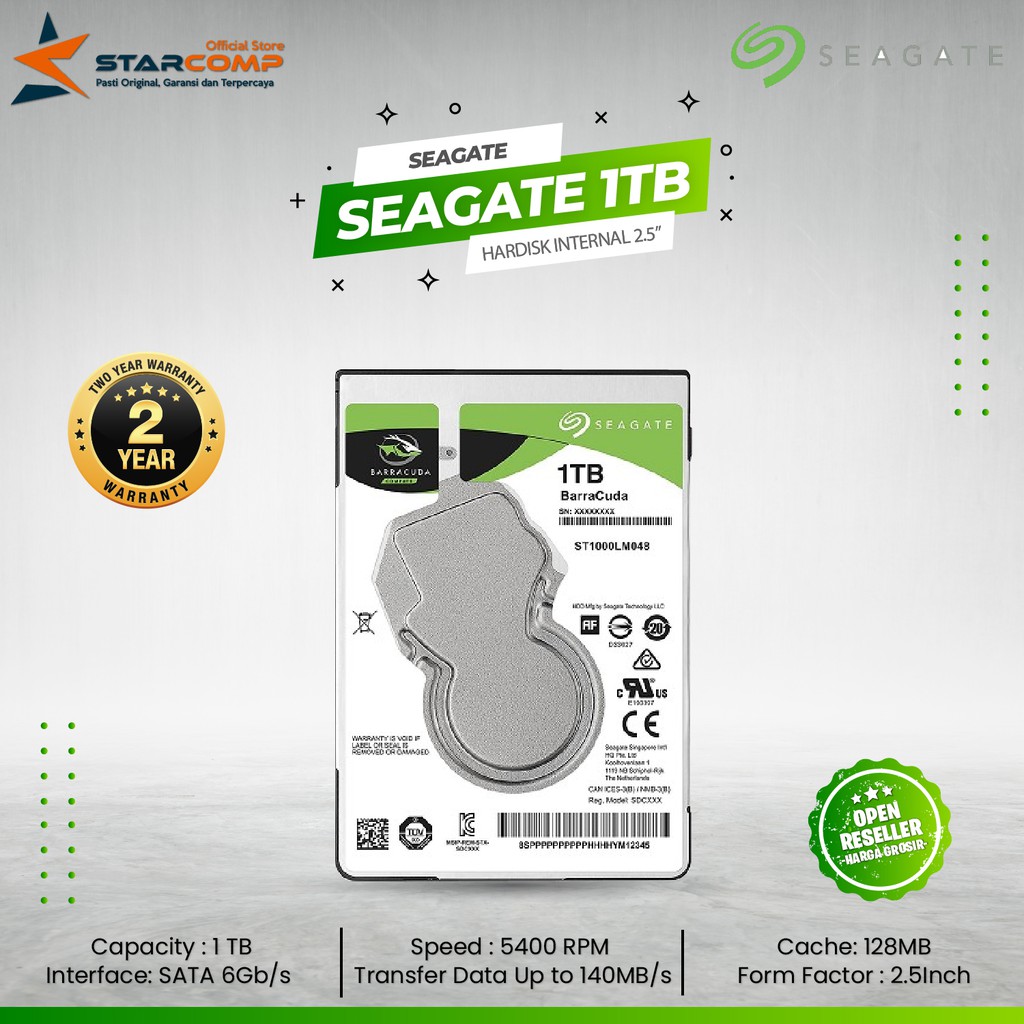 Jual HDD Seagate Laptop 1TB 2.5" Notebook Hardisk Internal Ori | Shopee ...