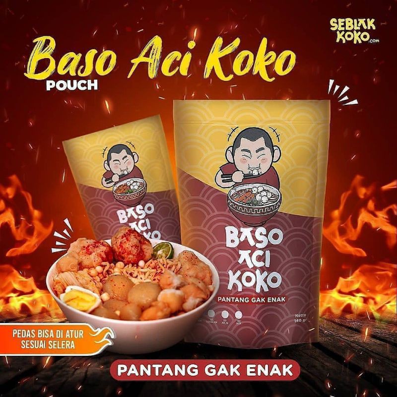 Jual Baso Aci Koko Pouch | Shopee Indonesia