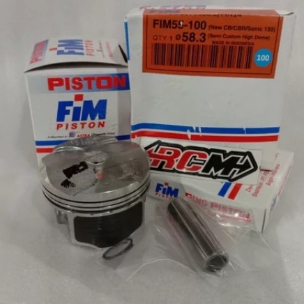 Jual PISTON SEHER SEKER KIT SET FIM55 SUPRA GT 150 R CBR 150 CB150R SONIC 150 DOME 58.3 57.8 PEN ...