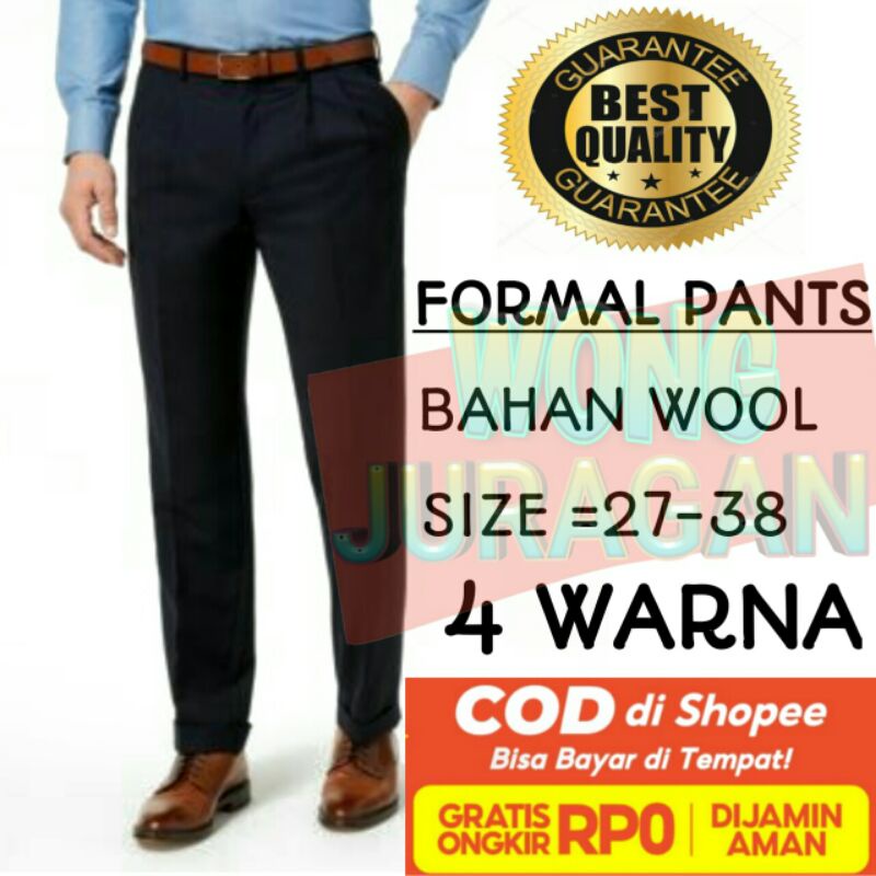 Jual CELANA SOPAN PANJANG PRIA BAHAN SLIM FIT KANTOR FORMAL GAYA BARU KERJA CASUAL SEMUA ...