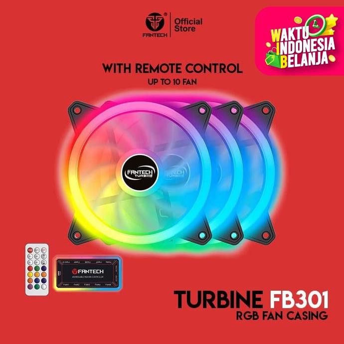 Jual Fantech Fan Casing RGB 12cm TURBINE FB301 dengan Remote Control ...