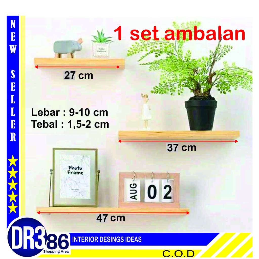 Jual ambalan dinding minimalis kayu jati belanda/ambalan murah/rak ...