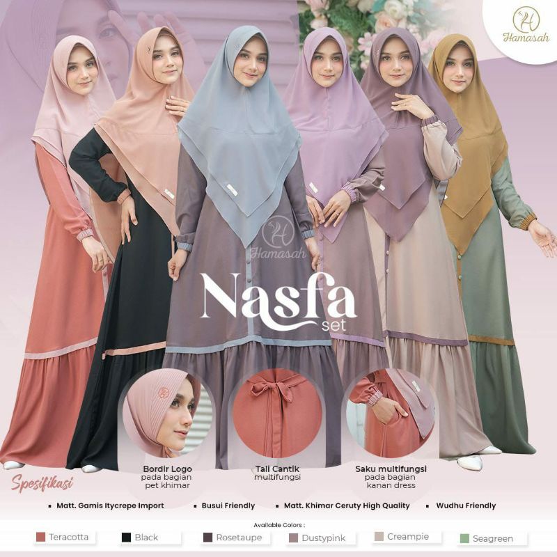 Jual PO GAMIS NASFA SERIES by Hamasah | Shopee Indonesia