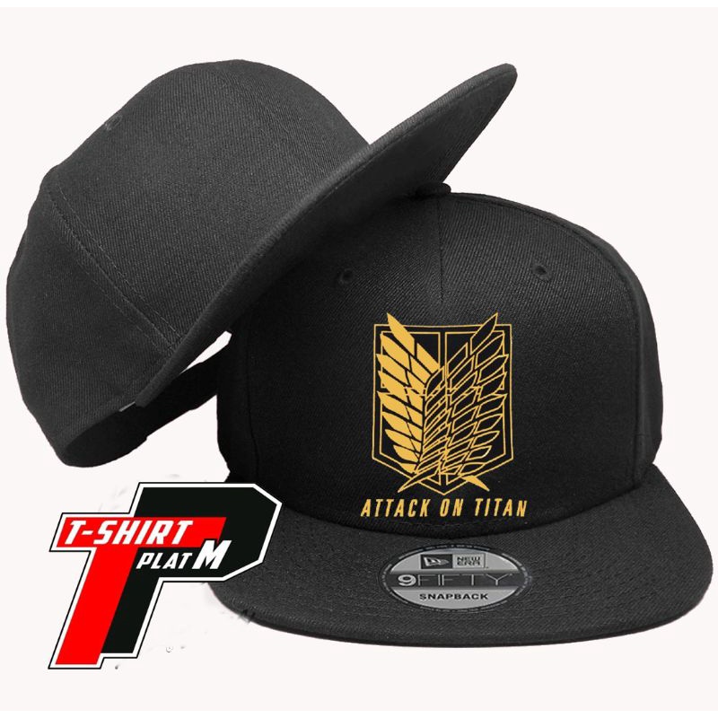 Jual Topi Attack on Titan Gold Snapback | Shopee Indonesia