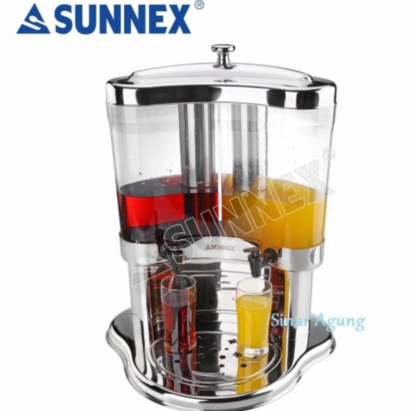 Jual SUNNEX JUICE DISPENSER 5 LITER DOUBLE HALF MOON BAY | Shopee Indonesia