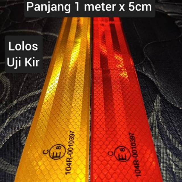 Jual Stiker Pemantul Cahaya 3M ada LOGO Reflektiv 1 meter Mobil Box ...