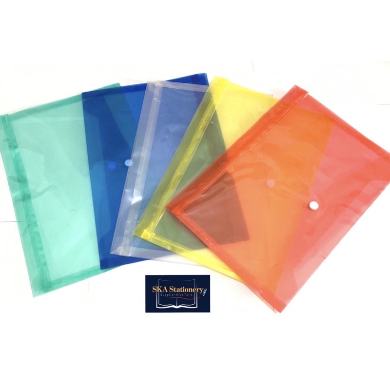 Jual Map Dokumen plastik warna Terawang bundle isi 3 | Shopee Indonesia