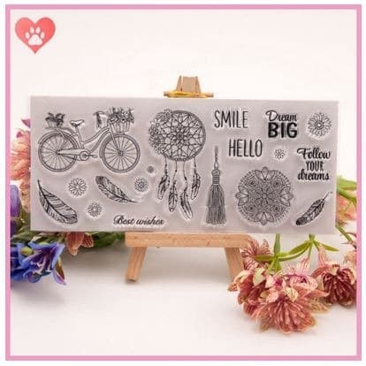 Jual Clear Stamp (Stempel Transparan/Bening - Follow Your Dream ...