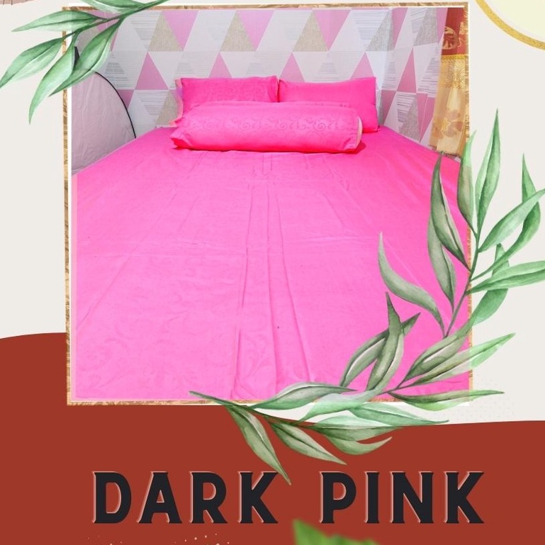 Jual Signature sprei 120 x 200 Tinggi 20 Polos Emboss ( Dark Pink ...
