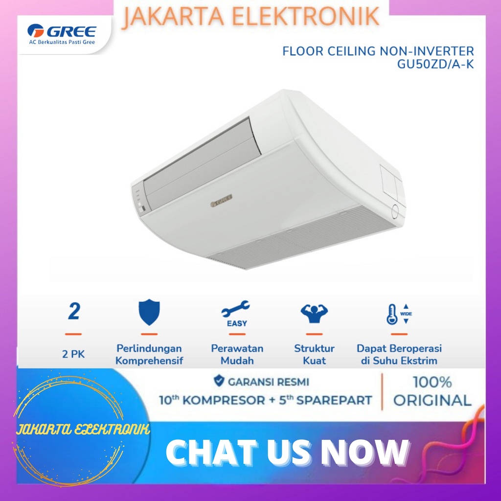 Jual GREE AC 2 PK Floor Ceiling U-Match GU50ZD/A-K | Shopee Indonesia