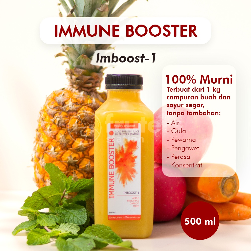 Jual Cold Pressed Juice 100% Murni Jus Sehat Jus Diet IMBOOST-1 Fruters ...