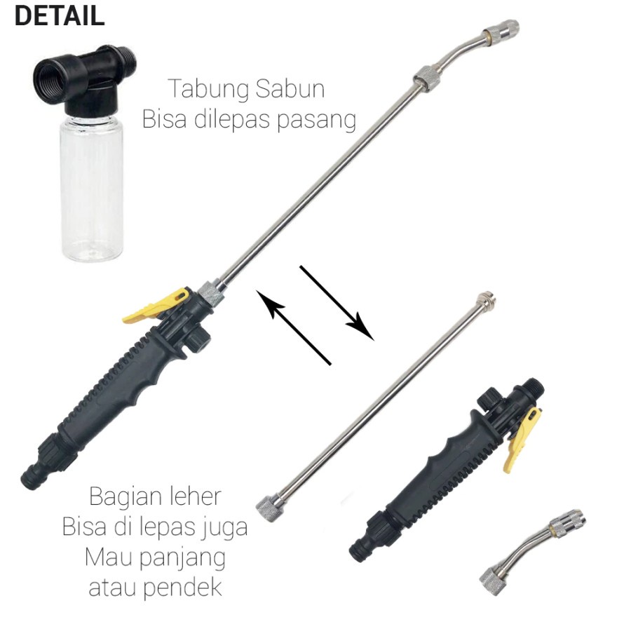 Jual Sprayer Gun Cuci Motor - Mobil 2 in 1 - Dilengkapi dengan Tabung ...