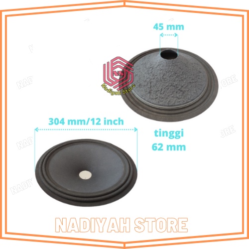 Jual Daun Kertas Speaker 12 Inchi Lubang Kecil Fullrange Daun Spiker ...