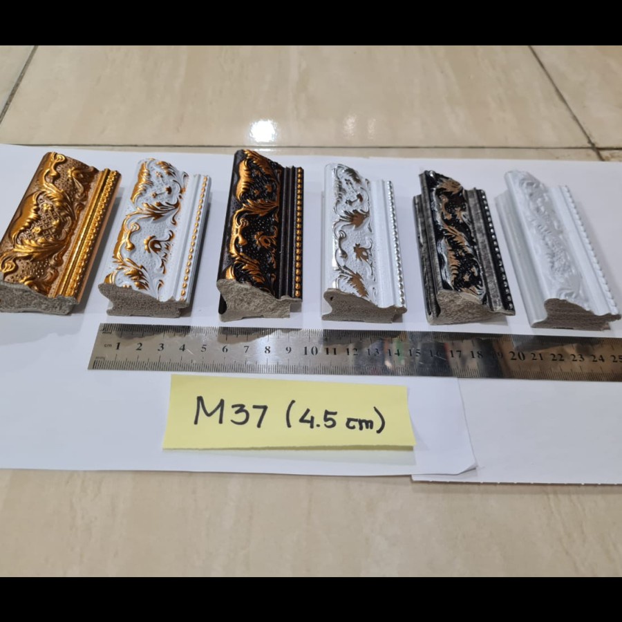 Jual Fiber Batangan M 37 Bingkai Polyframe Ukir 4,5cm | Shopee Indonesia