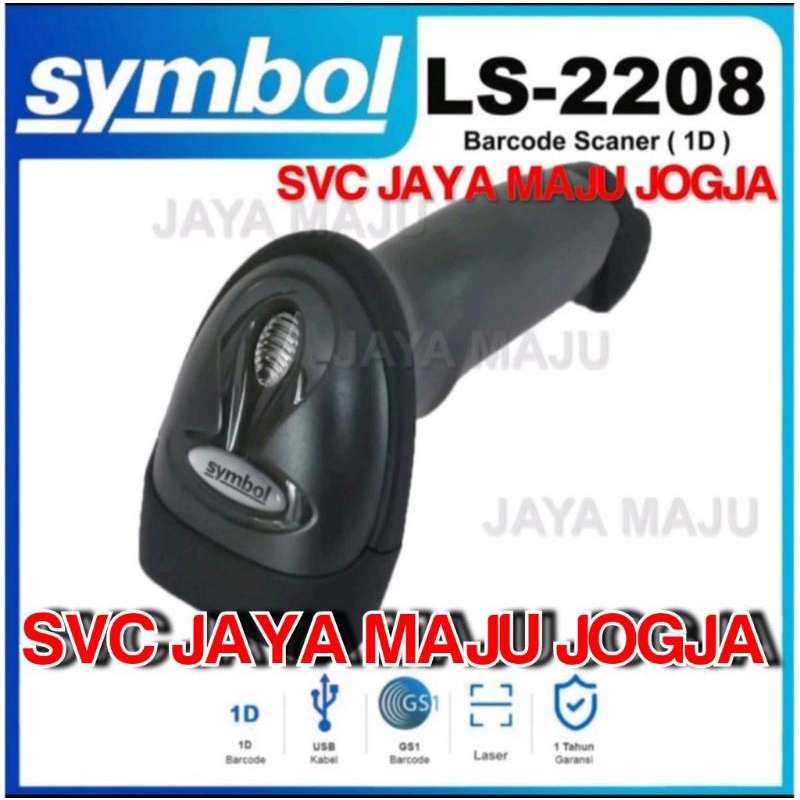 Jual ZEBRA SYMBOL LS2208 - 1D - AUTO SCAN - USB / PS2 | BARCODE SCANNER ...