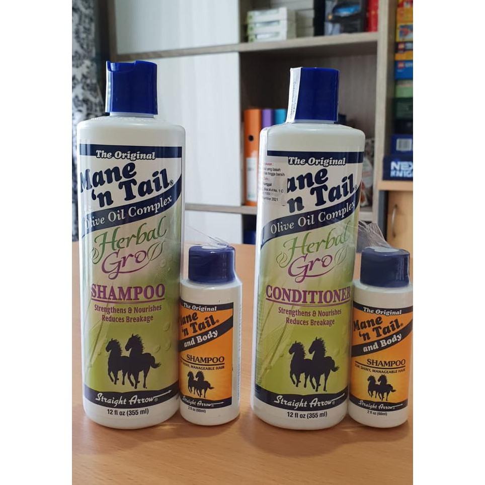 Jual Hot Promo Shampoo / Shampo / Sampo + Condi Kuda Mane N Tail Herbal ...