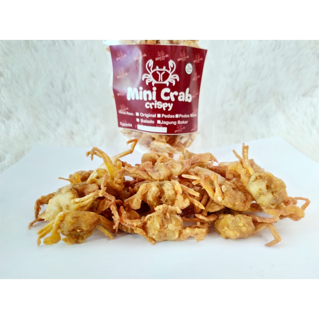 Jual Mini crabs crispy renyah Viral 70gr 100 gr | Shopee Indonesia