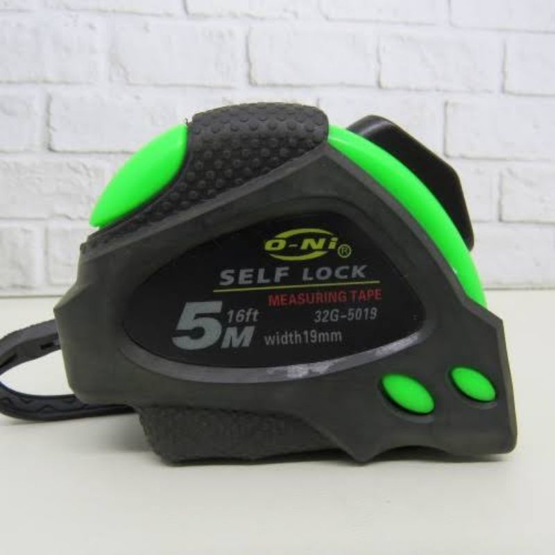 Jual Meteran 5 meter Oni - Meteran Self Lock 5 meter Karet | Shopee ...