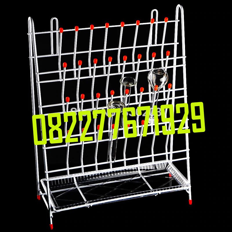 Jual Draining Rack 32 pegs Laboratorium Glassware Drying Rack Pegboard ...