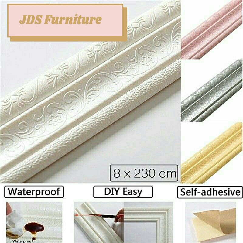 Jual List Border Foam / List Dinding Sticker panjang 2,3 meter -T ...