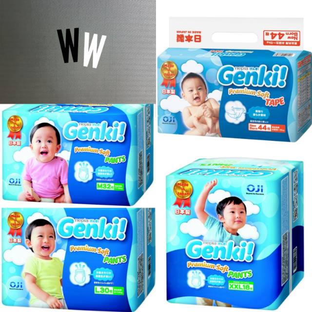 Jual Nepia Genki Tape / Pants NB44 / S72 / M32 / M64 / L30 / L54 / XL26 / XL44 / XXL18 | Shopee ...