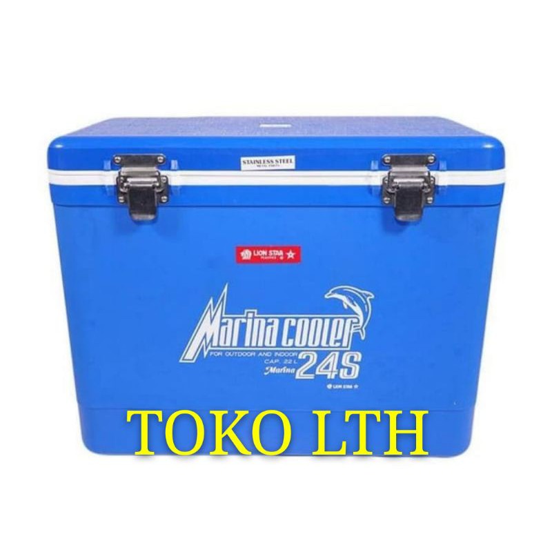 Jual KOTAK ES MARINA COOLER BOX 24s / 22 LITER LION STAR / KOTAK ...