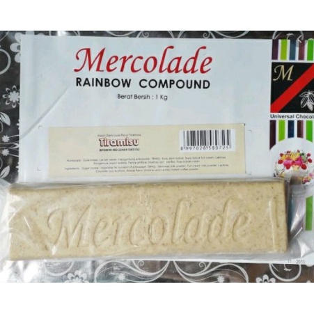 Jual [1batang] Mercolade Tiramisu 165gr (dari kemasan 1kg) Chocolate ...