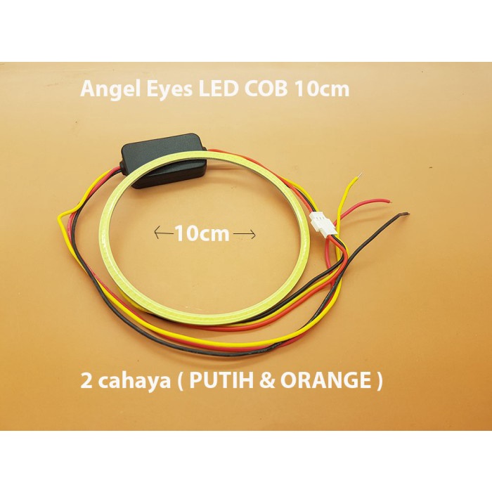 Jual 2 cahaya ( PUTIH & ORANGE ) Angel Eyes Led COB 10 cm | Shopee ...