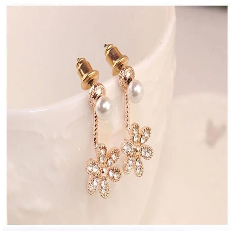 Jual Anting fashion bentuk bunga daisy drop model korea terbaru imut ...
