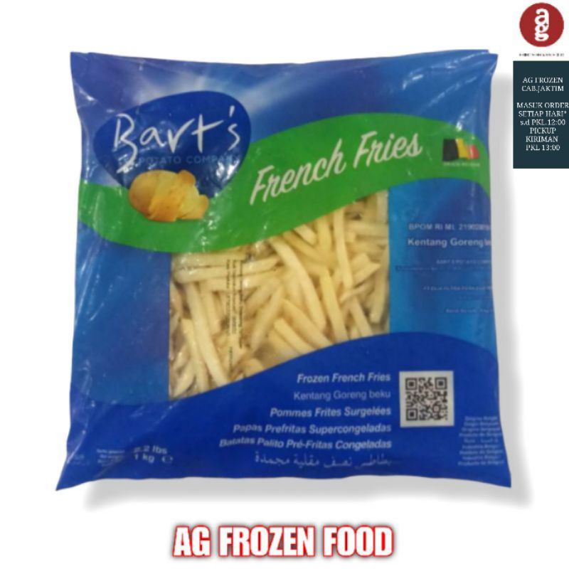Jual Bart's Shoestring French Fries 1 kg | Shopee Indonesia