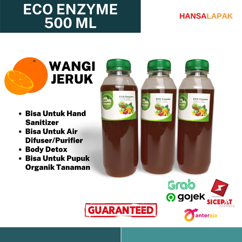 Jual Eco Enzyme 500ml Pupuk Cair Organik - Detoks Sanitizer Air ...