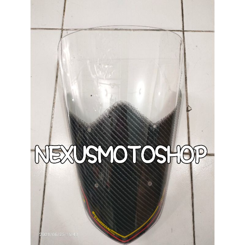 Jual windshield Lexi Carbon visor Lexi standar Carbon windshield VND ...