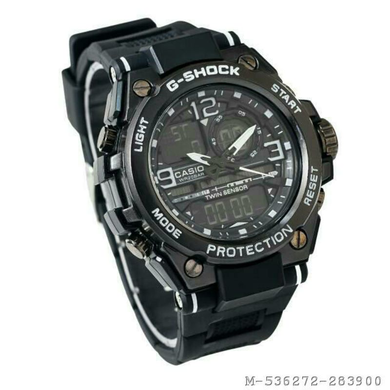 Jual JAM TANGAN PRIA GSHOCK CASIO GST 8600 VGSH-027VARIAN: FULL HITAM ...