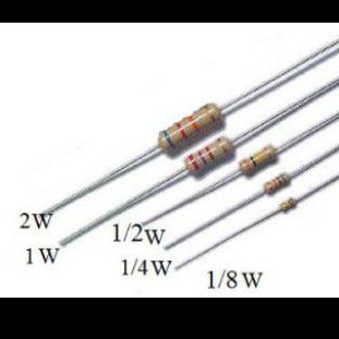 Jual Resistor setengah wat 0,2 w 1/2 watt 0.2watt 1/2w | Shopee Indonesia