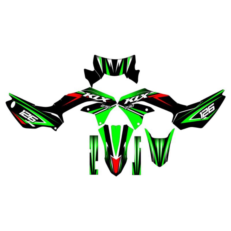 Jual DECAL MOTOR KLX BEBAS DESIGN | Shopee Indonesia