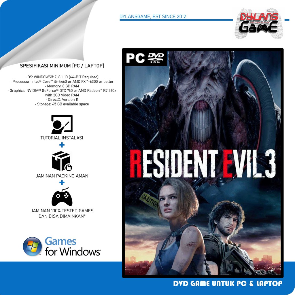 Jual RESIDENT EVIL 3 REMAKE - GAME PC | Shopee Indonesia