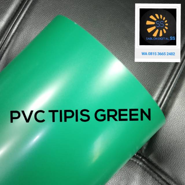 Jual Polyflex PVC Korea Tipis 1 meter warna Green murah | Shopee Indonesia