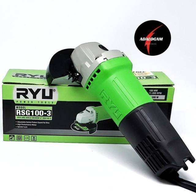 Jual RYU RSG 100-3 Mesin Gerinda Gurinda Tangan 4 inch - Angle Disc Grinder | Shopee Indonesia