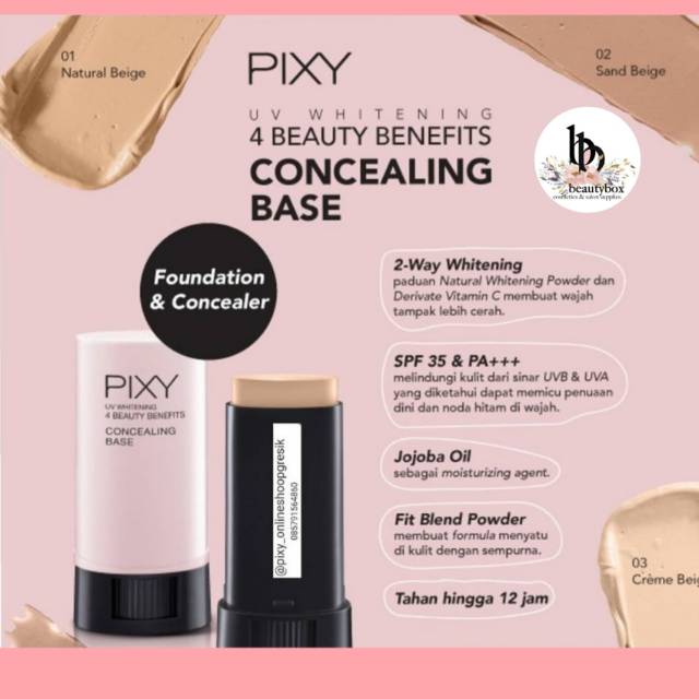 Jual Pixy Concealing Base 9gr | Shopee Indonesia