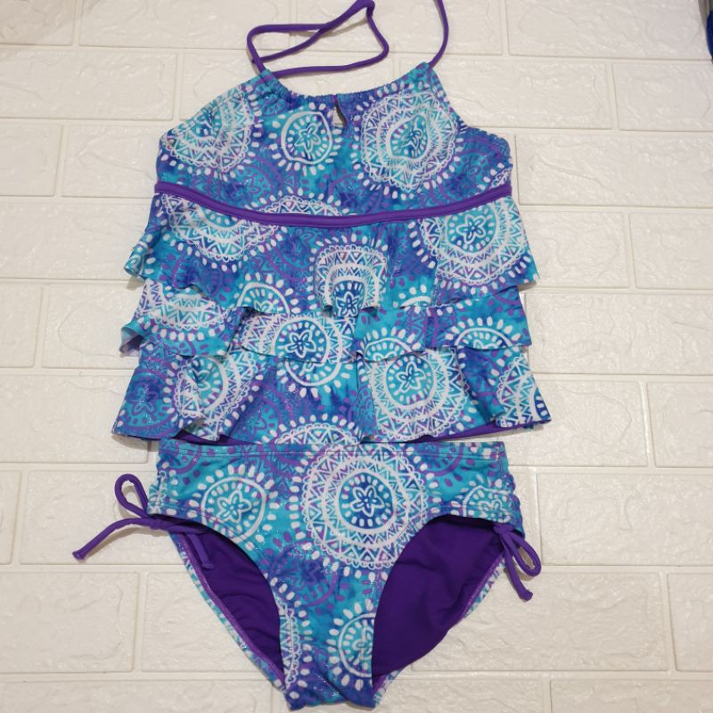 Jual justice swim tankini shade blue | Shopee Indonesia